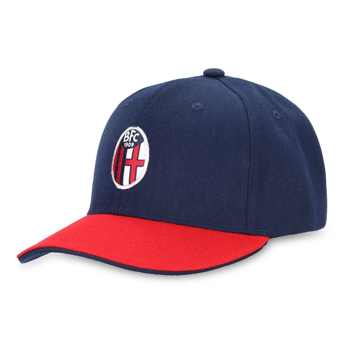 BOLOGNA FC LOGO RED AND BLUE CAP